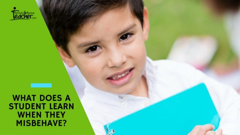 What does a student learn when they misbehave- (1)